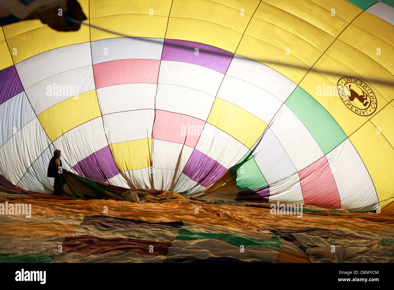 prepairing of a hot-air balloon ride Stock Photo - Alamy