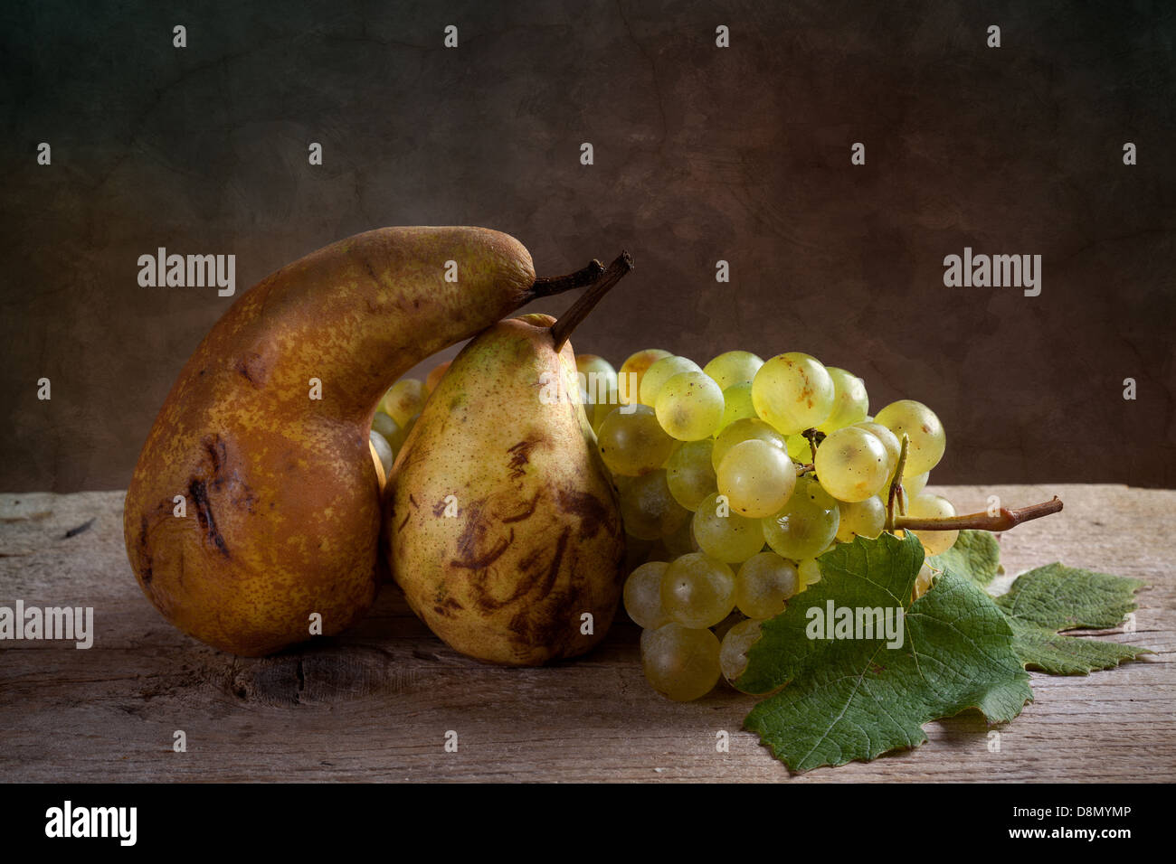 Pears and Grapes Stock Photo - Alamy