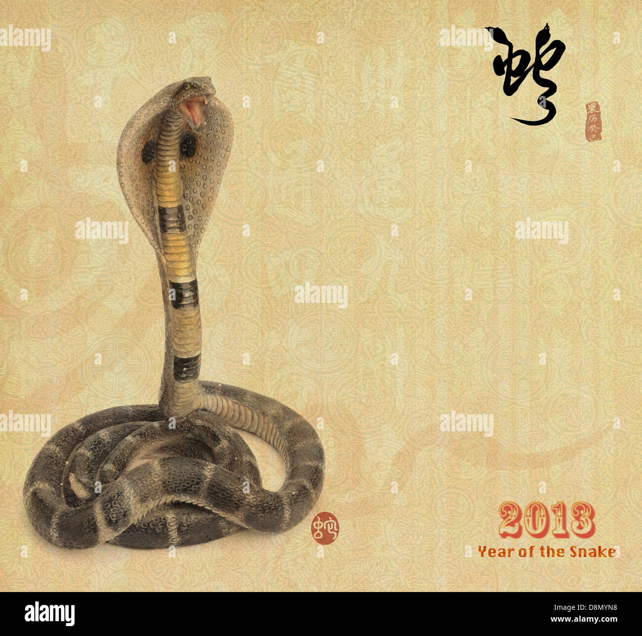 Chinese japanese year snake hand hi-res stock photography and images ...