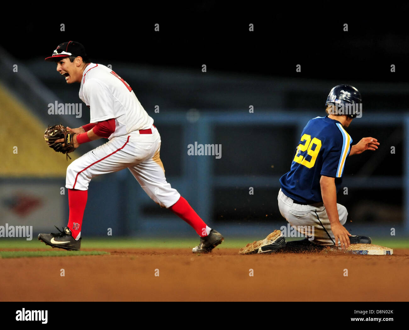 May 31, 2013 Los Angeles, CA.2nd baseman Alexander Horowitz #12 of ...