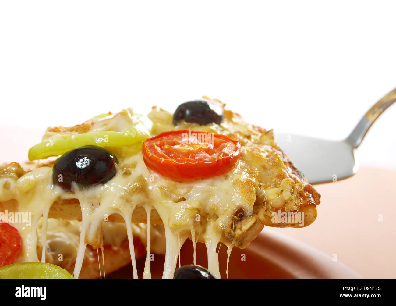 taking slice of pizza,melted cheese dripping Stock Photo - Alamy