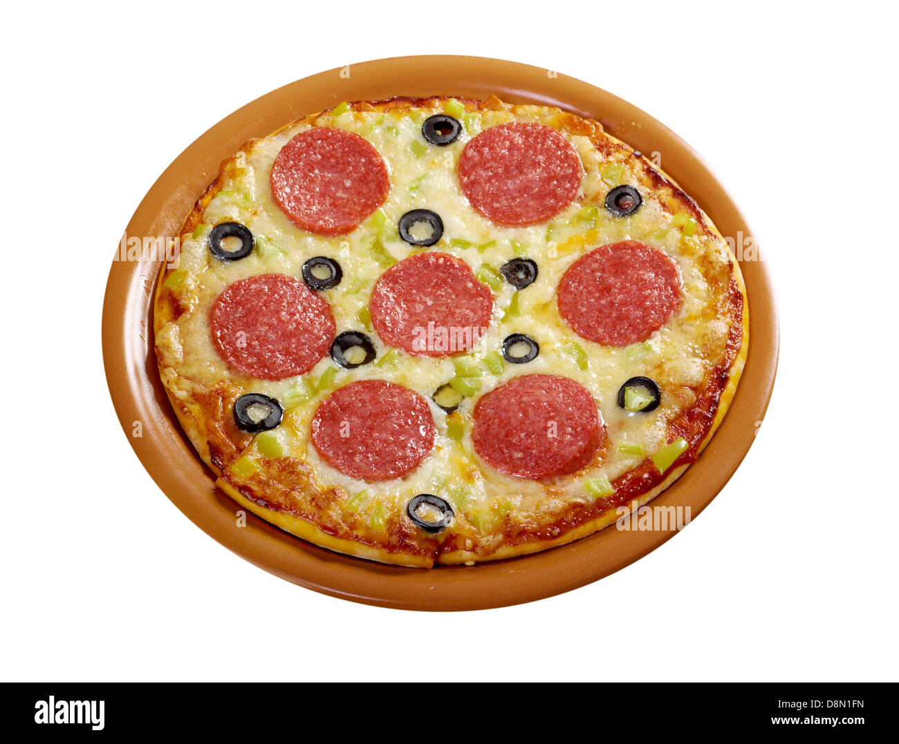 home pizza Pepperoni Stock Photo - Alamy
