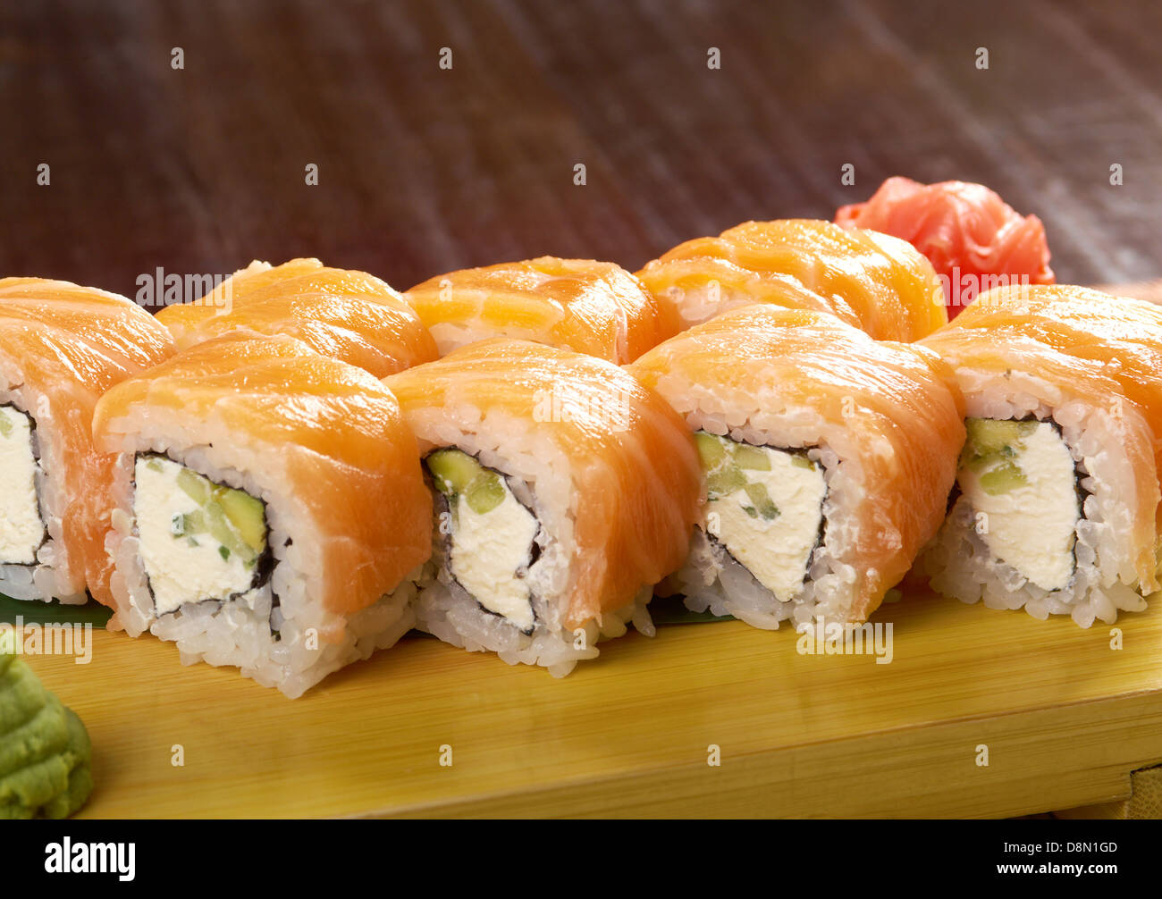 Philadelphia classic. Japanese sushi Stock Photo - Alamy