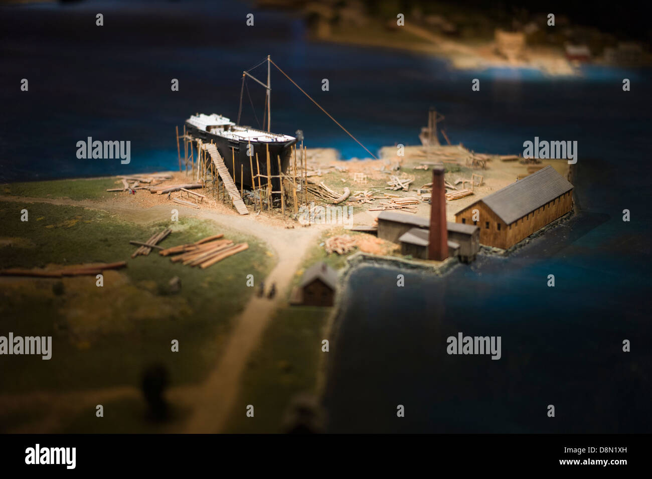 Mystic River Scale Model Mystic Seaport Mystic Connecticut USA Stock ...