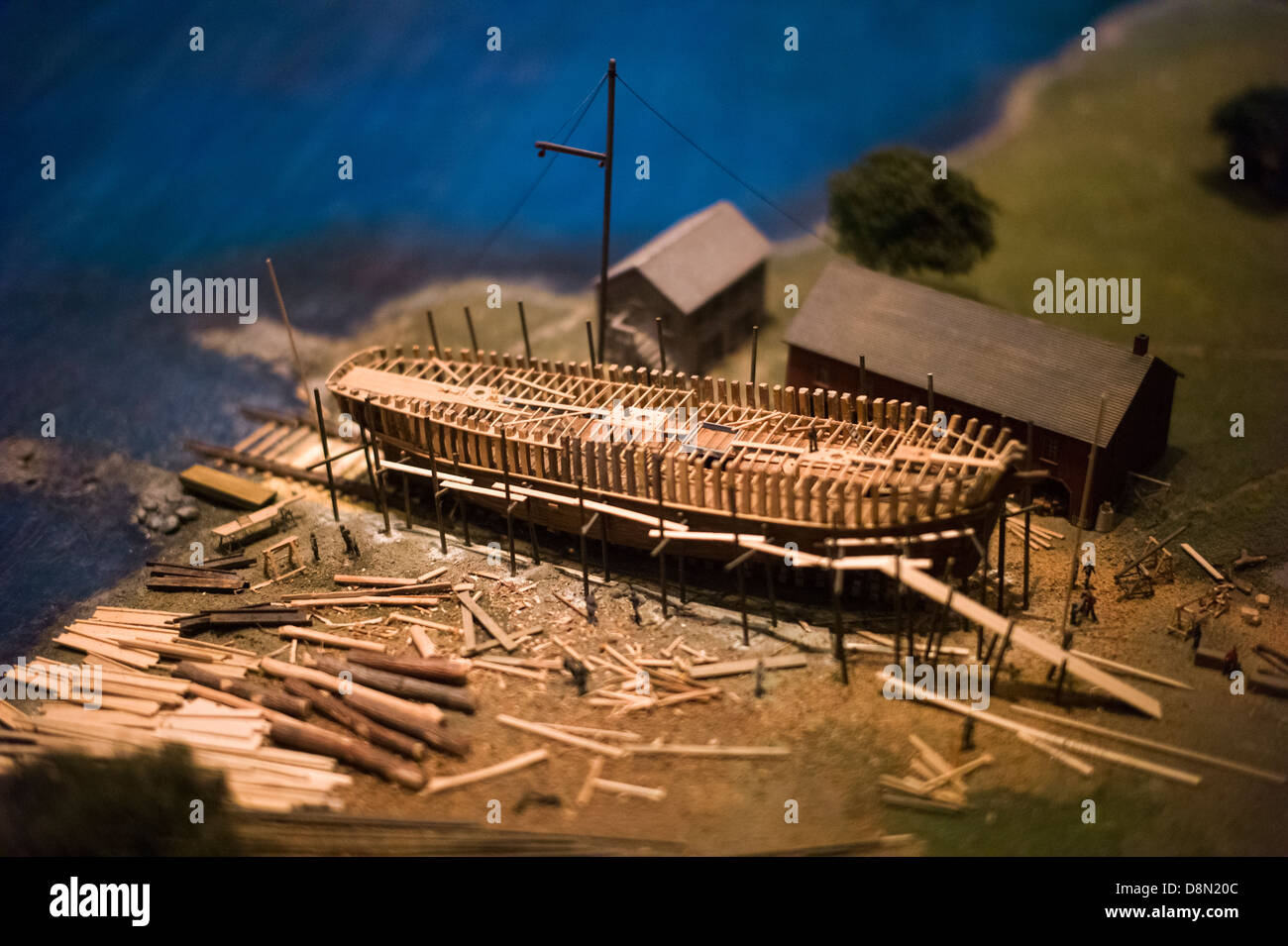 Mystic River Scale Model Mystic Seaport Mystic Connecticut USA Stock ...