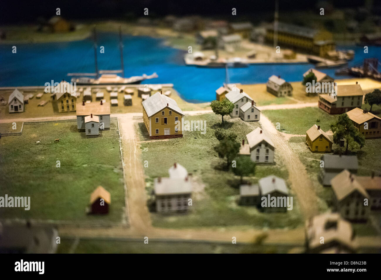 Mystic River Scale Model Mystic Seaport Mystic Connecticut USA Stock ...