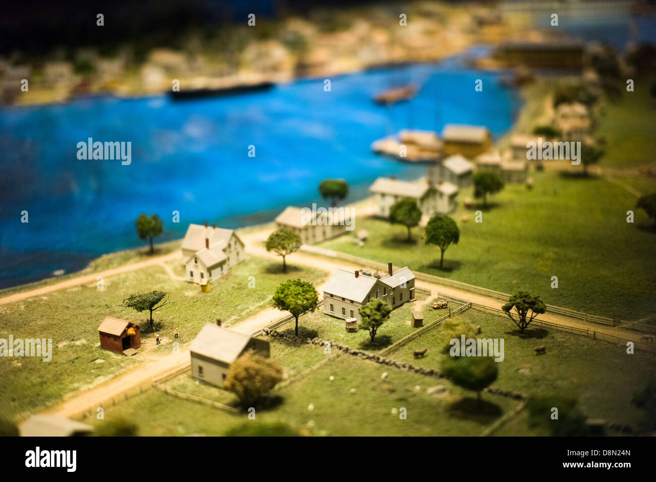 Mystic River Scale Model Mystic Seaport Mystic Connecticut USA Stock ...