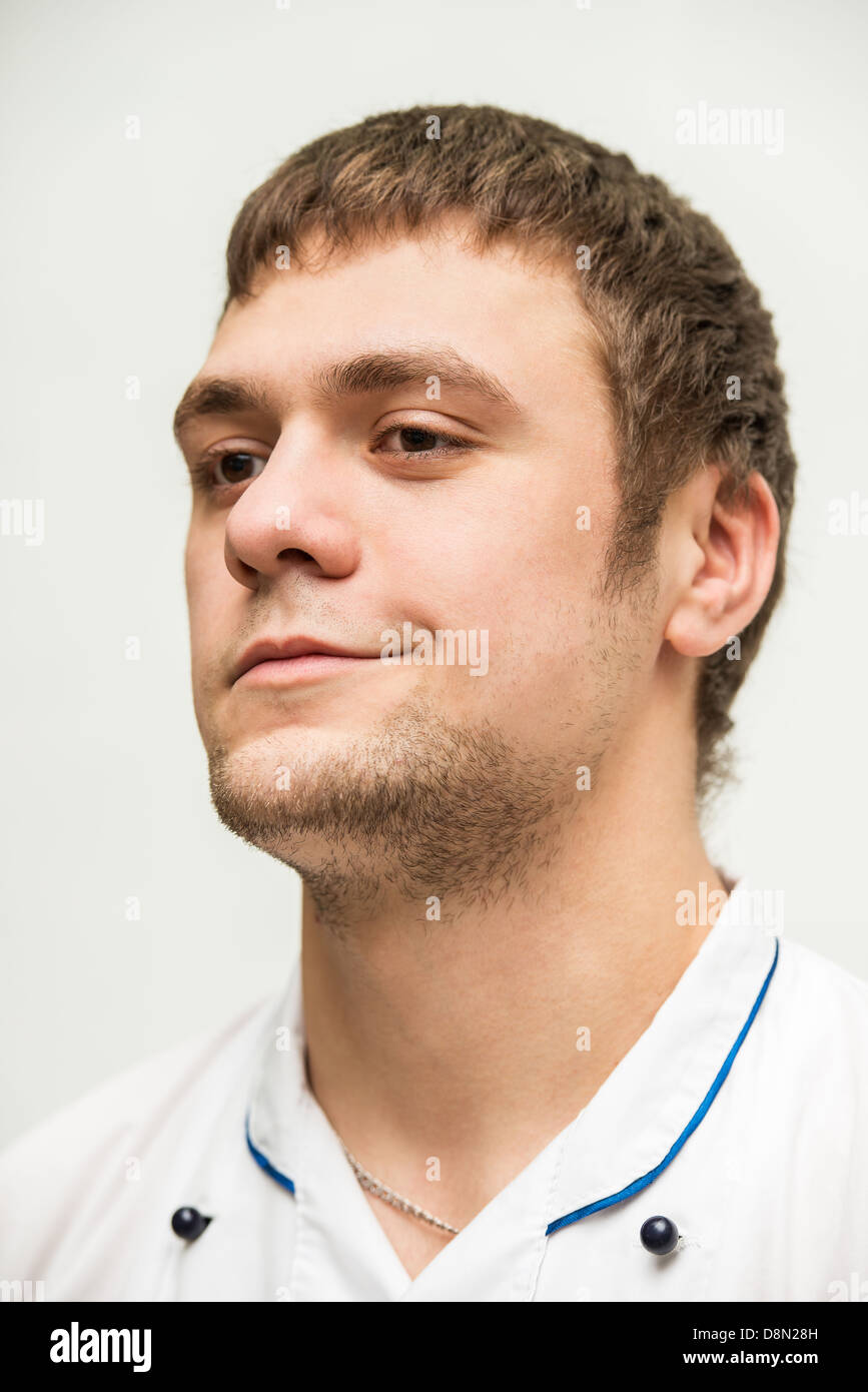 guy in white Stock Photo - Alamy