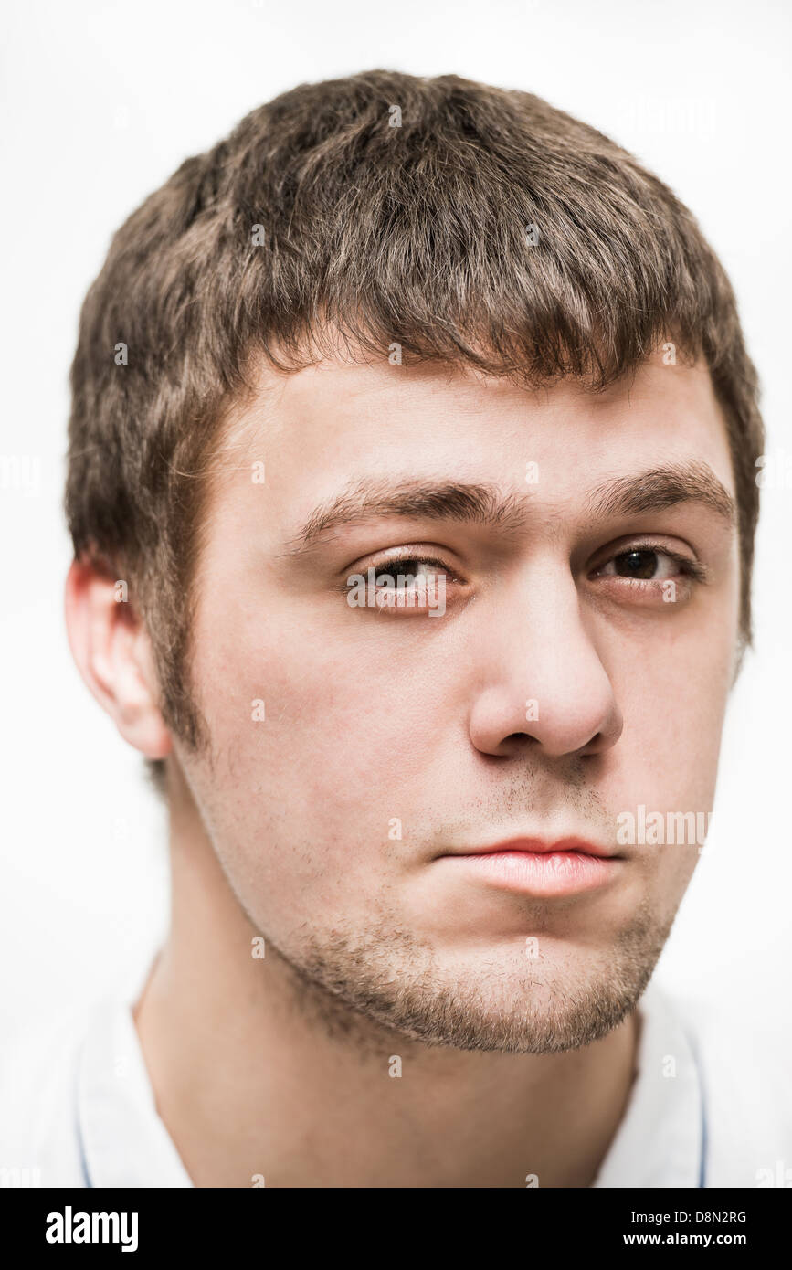 grimace on his face Stock Photo - Alamy