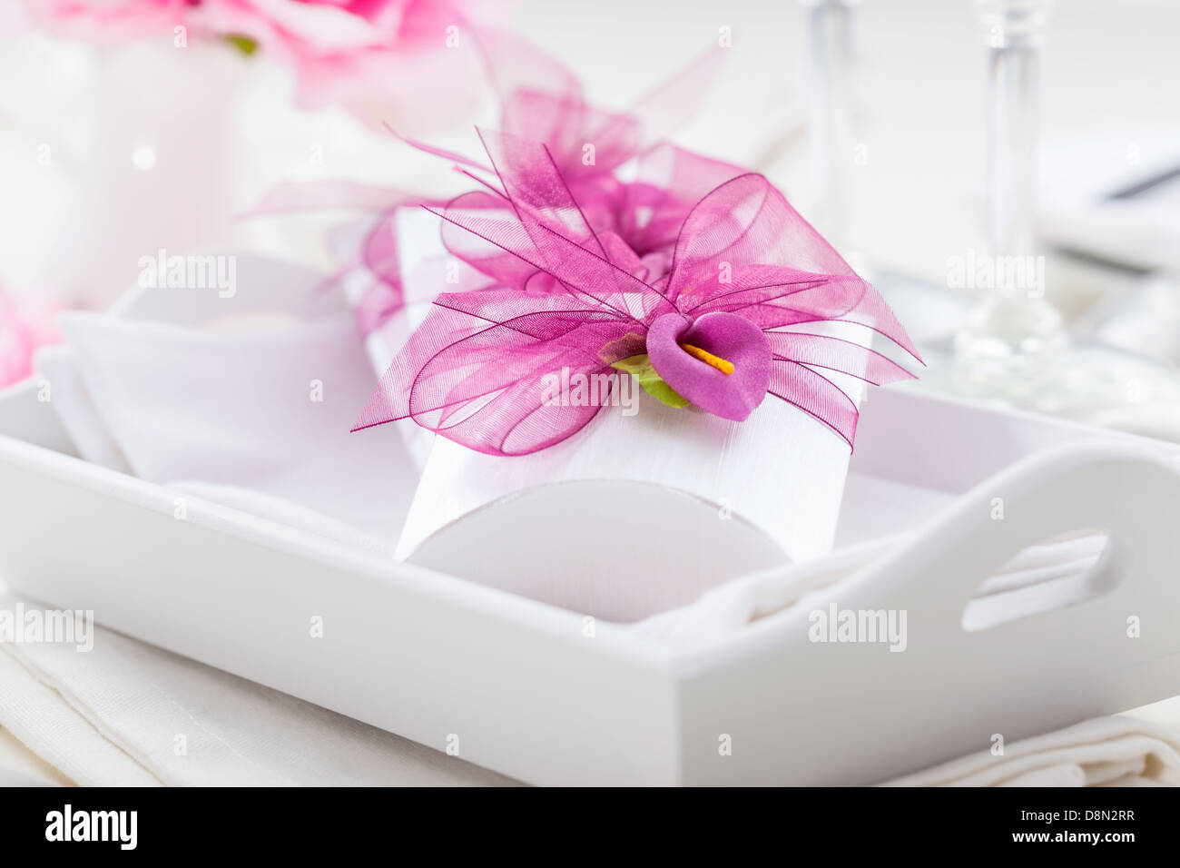 Silver service table setting hi-res stock photography and images - Alamy