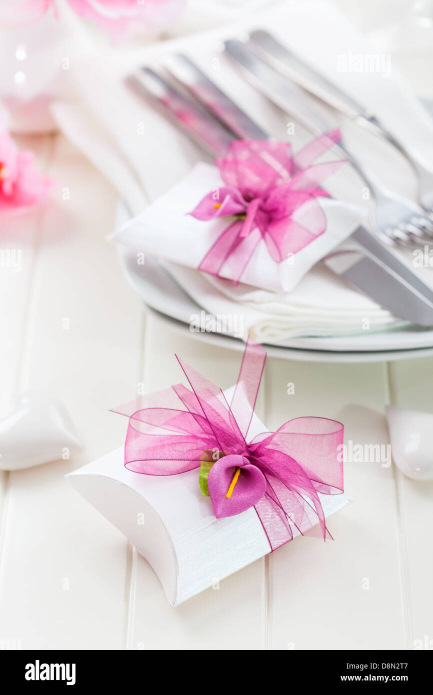Fine dining - place setting Stock Photo - Alamy