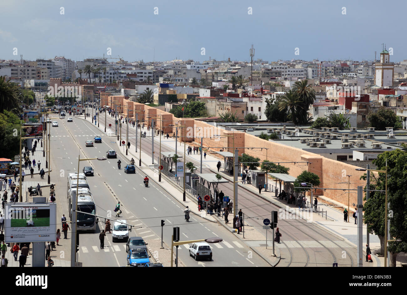 Street in the old town of Rabat, Morocco Stock Photo - Alamy