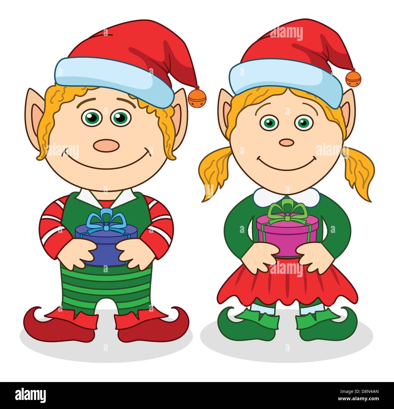 Cartoon elves Cut Out Stock Images & Pictures - Alamy