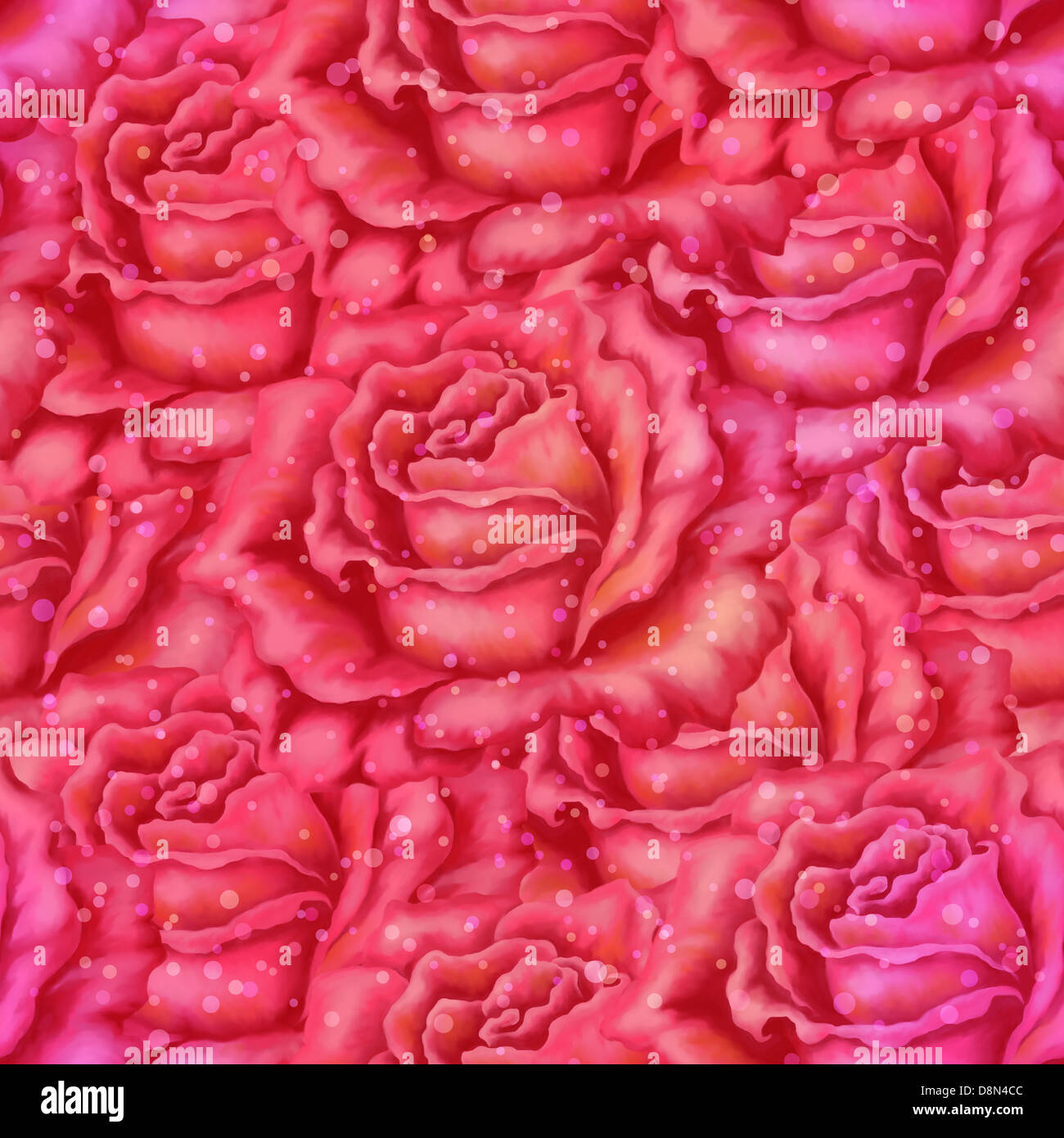 Seamless background, flowers rose Stock Photo - Alamy