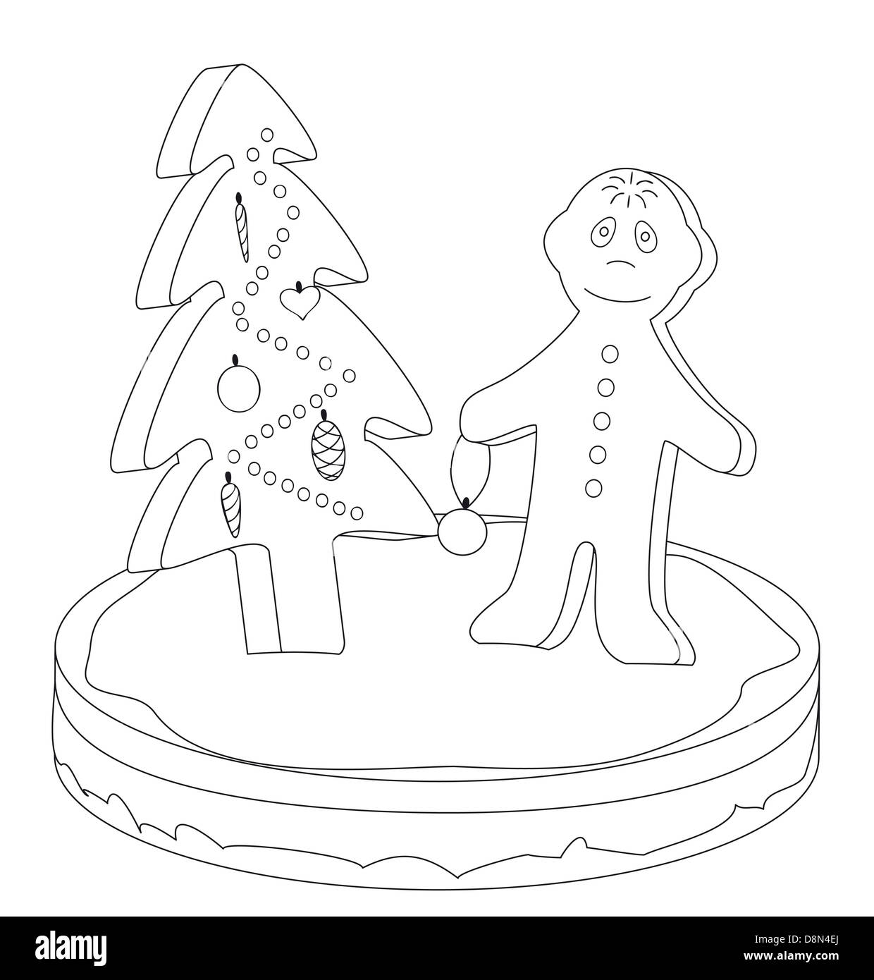 Black gingerbread man hi-res stock photography and images - Alamy