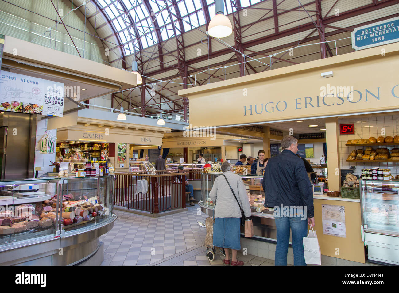 Saluhallen or food hall in Gothenburg, Sweden Stock Photo - Alamy