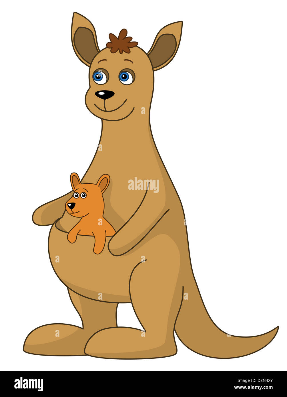 Cartoon baby kangaroo hi-res stock photography and images - Alamy