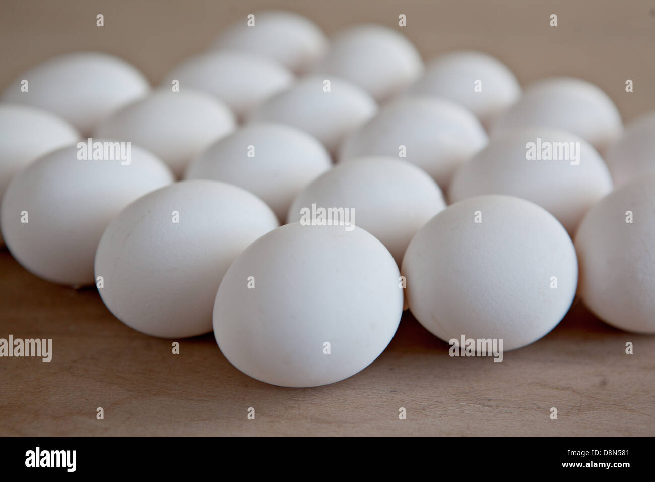 Fresh white Eggs Stock Photo - Alamy