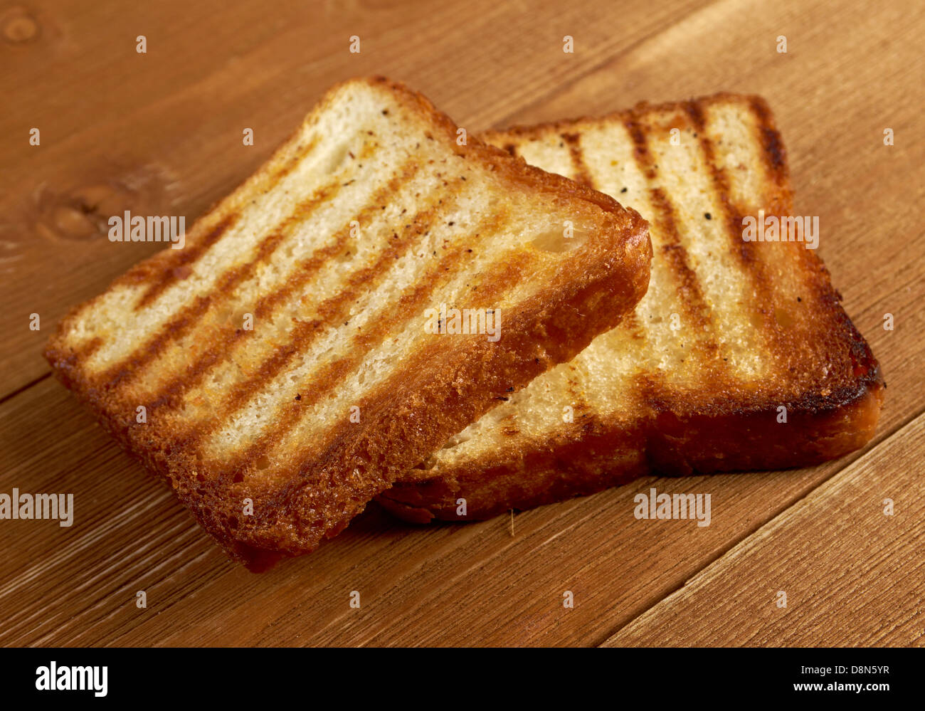 pile toasted bread slices for breakfast.Close up of toasted white bread ...