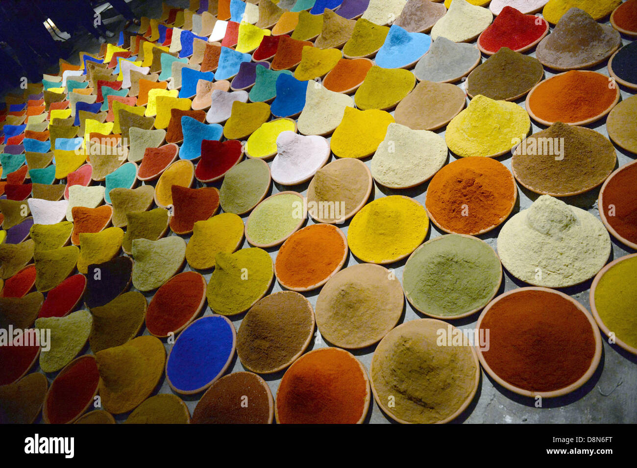 Venice, Italy. 31st May 2013. Bolivian pavilion, installation 'Campo de ...