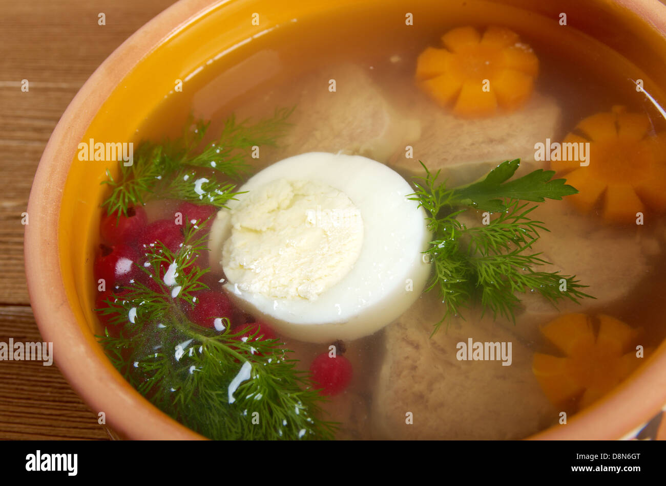 Aspic from meat Stock Photo - Alamy