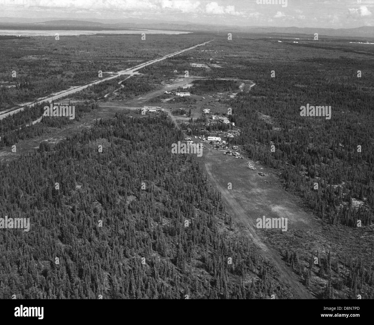 An image of a run-down, underdeveloped area south of Big Delta, showing ...