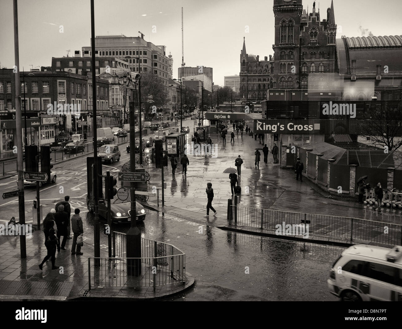 King's Cross end of York Way during redevelopment of King's Cross ...