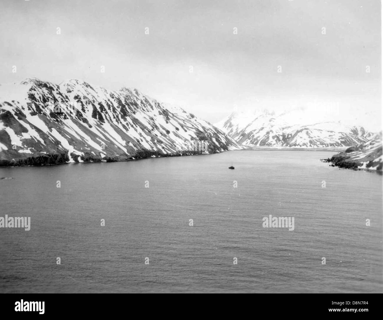 Landscape mountains in distance Black and White Stock Photos & Images ...