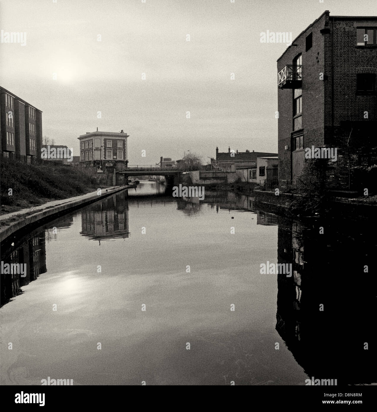 Grand Union Canal and Victorian architecture in Camden, London NW1 ...