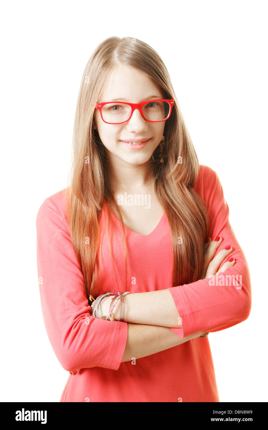 Confident teenage girl Stock Photo - Alamy