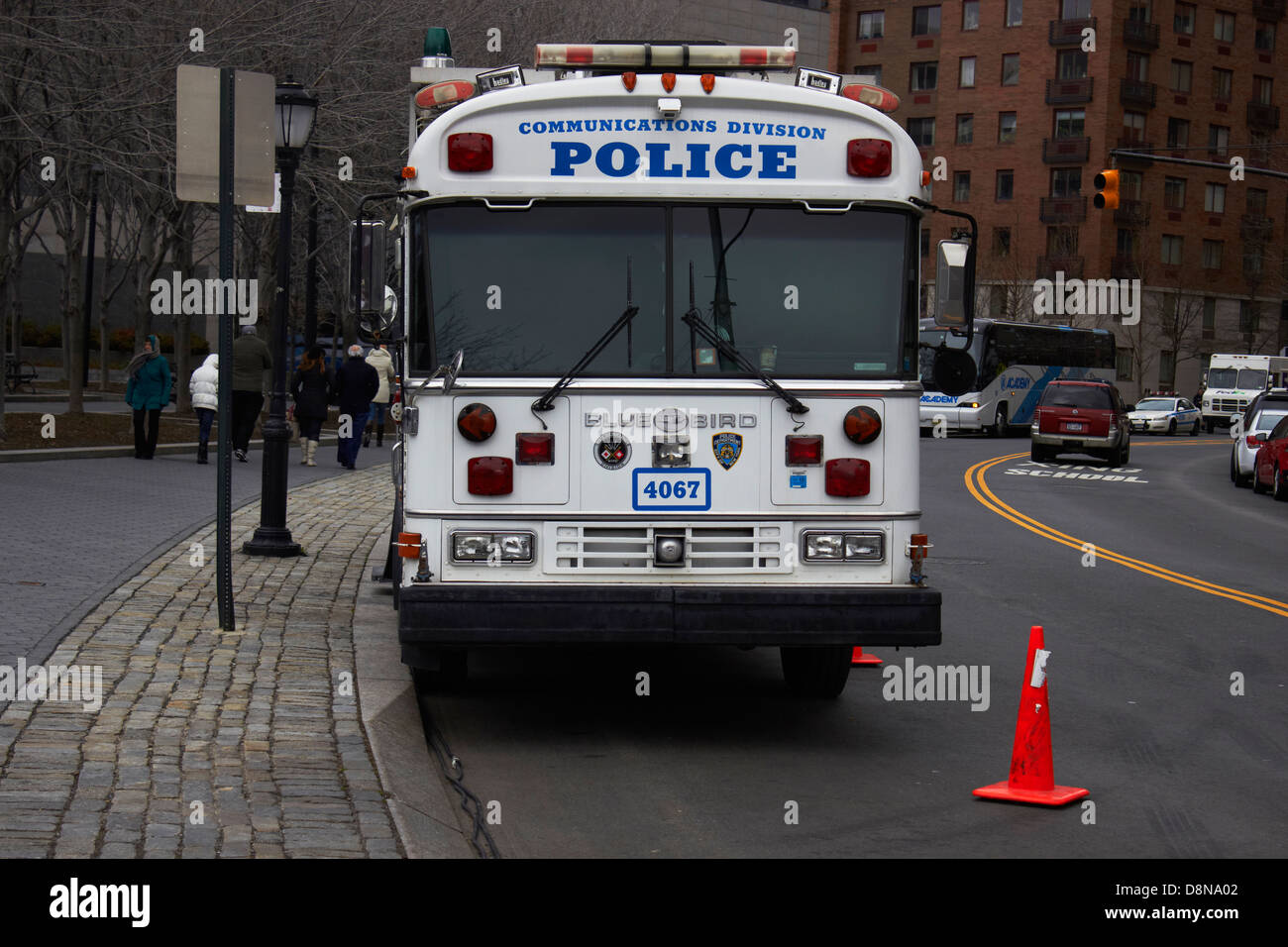 New York City USA Communications Division bus Stock Photo - Alamy