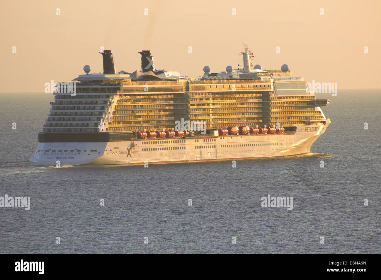 Celebrity X Cruises Celebrity Reflection leaving the Caribbean during ...