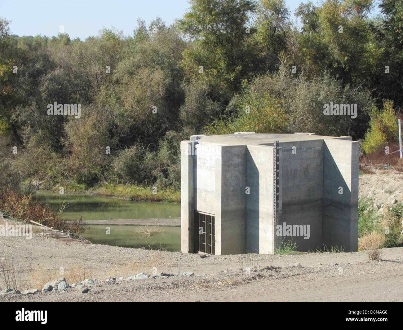 This image shows a surface water monitoring station, used to track ...