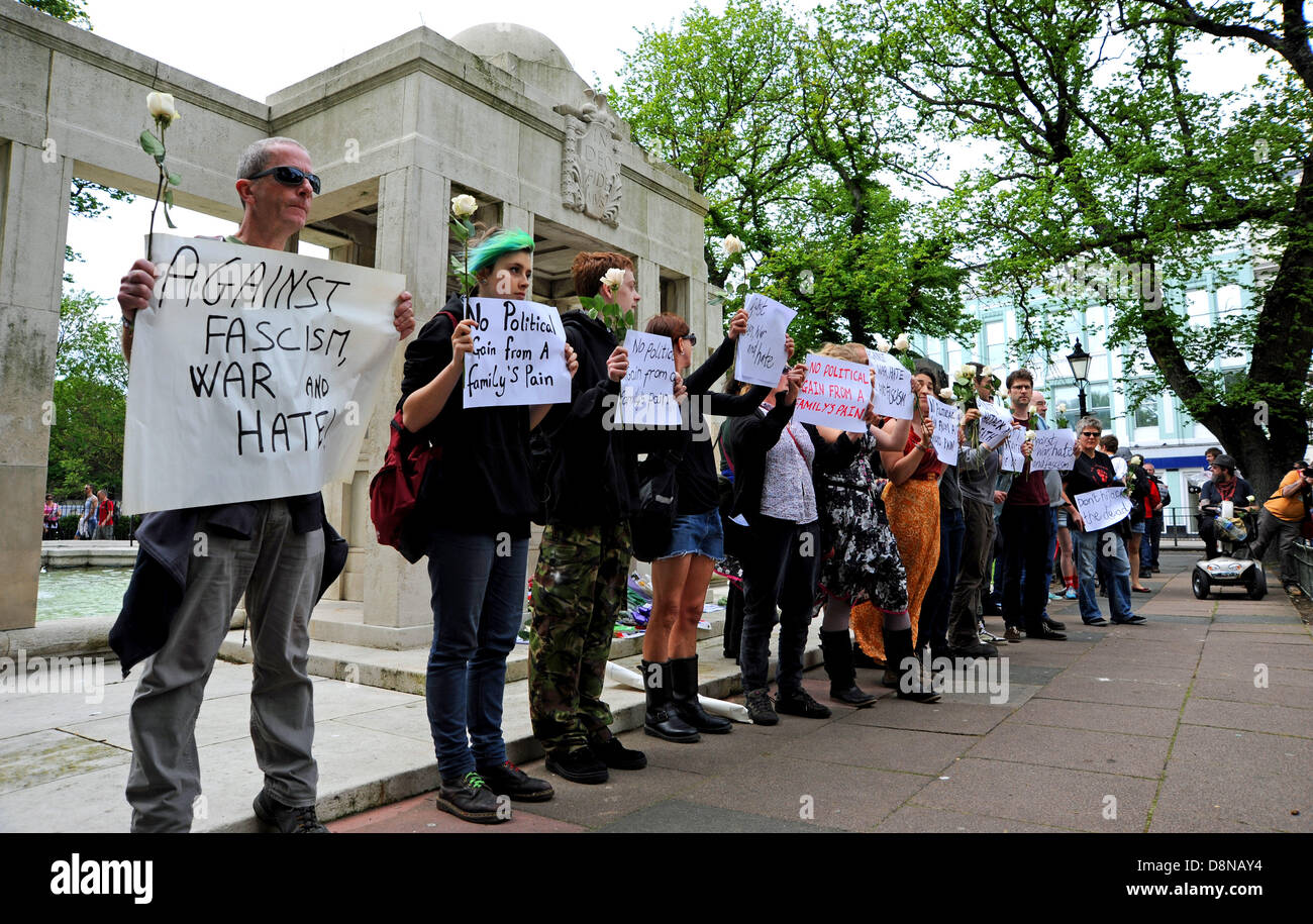 Members of White Rose Movement an anti fascist group lay flowers to the ...