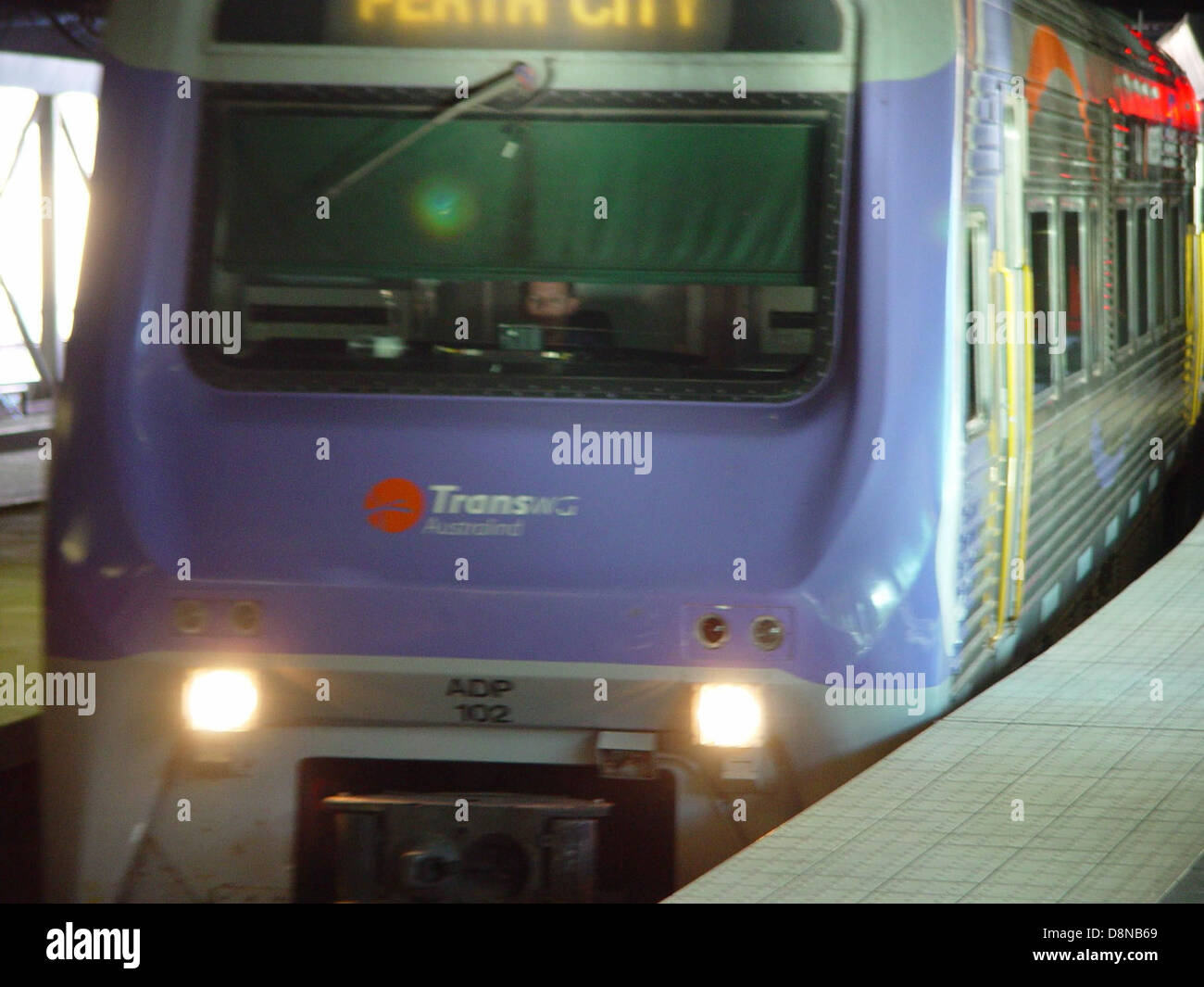 The australind arrives perth railway station Stock Photo - Alamy