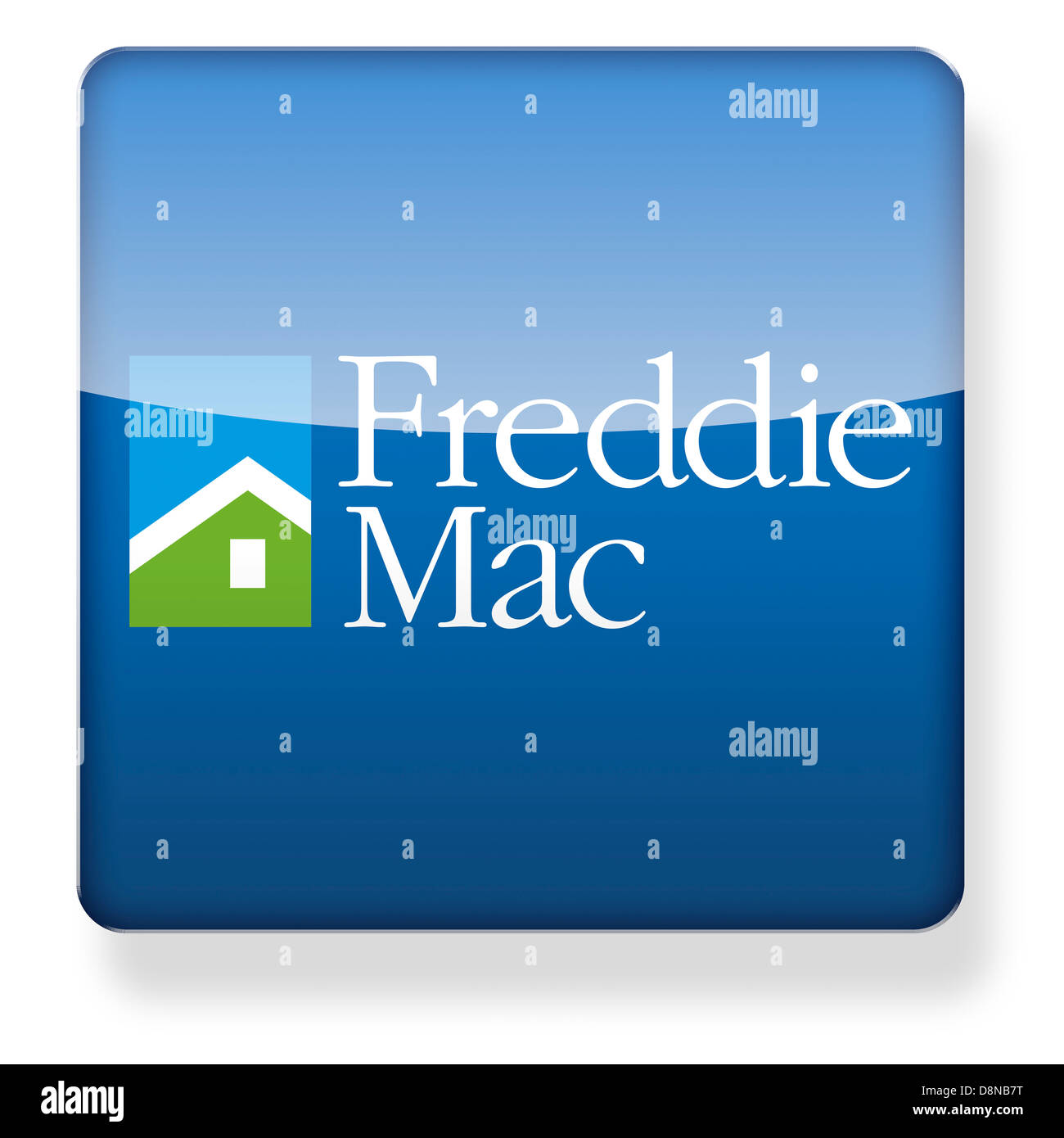 Freddie Mac logo as an app icon. Clipping path included Stock Photo - Alamy