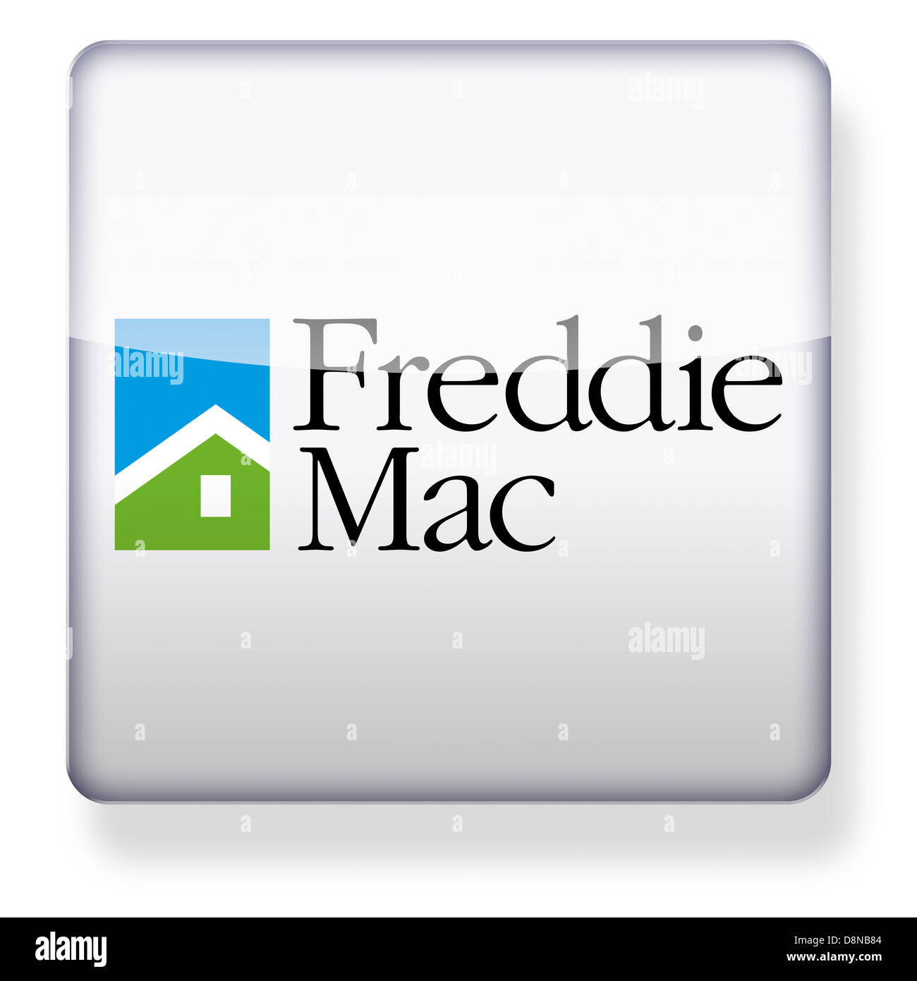 Freddie Mac logo as an app icon. Clipping path included Stock Photo - Alamy