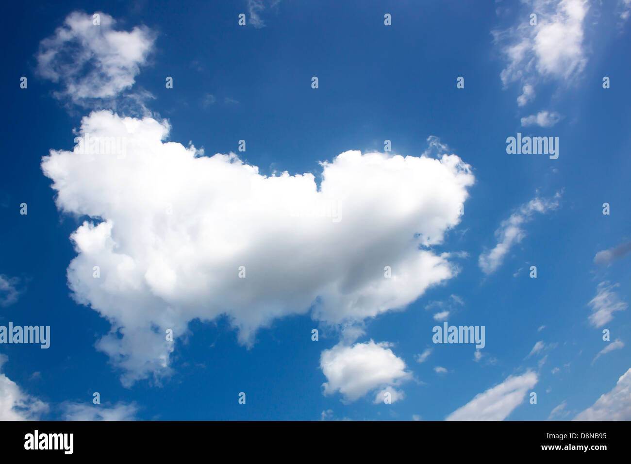 clouds and clear blue sky weather nature Stock Photo - Alamy