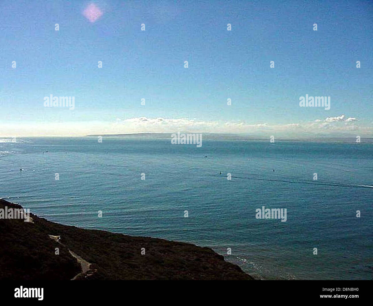 This image captures the view of the ocean between Tijuana, Mexico, and ...