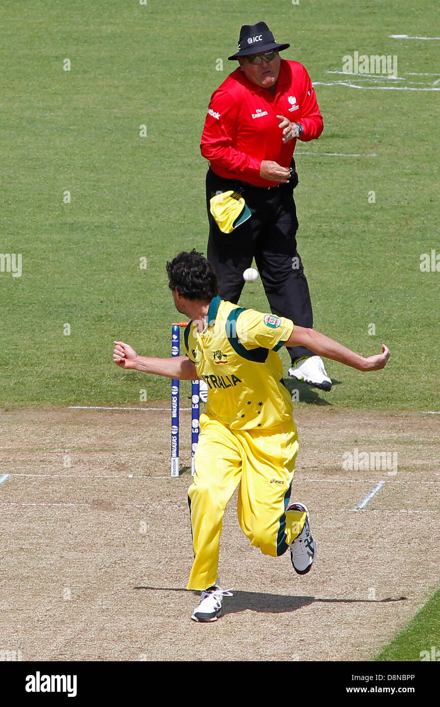 Cardiff, Wales, UK. 1st June 2013. Umpire Marais Erasmus from South ...