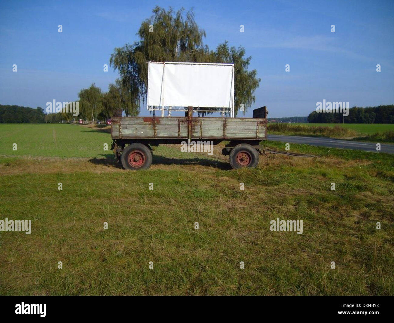 A stock photo showing a large tractor-trailer combination vehicle ...