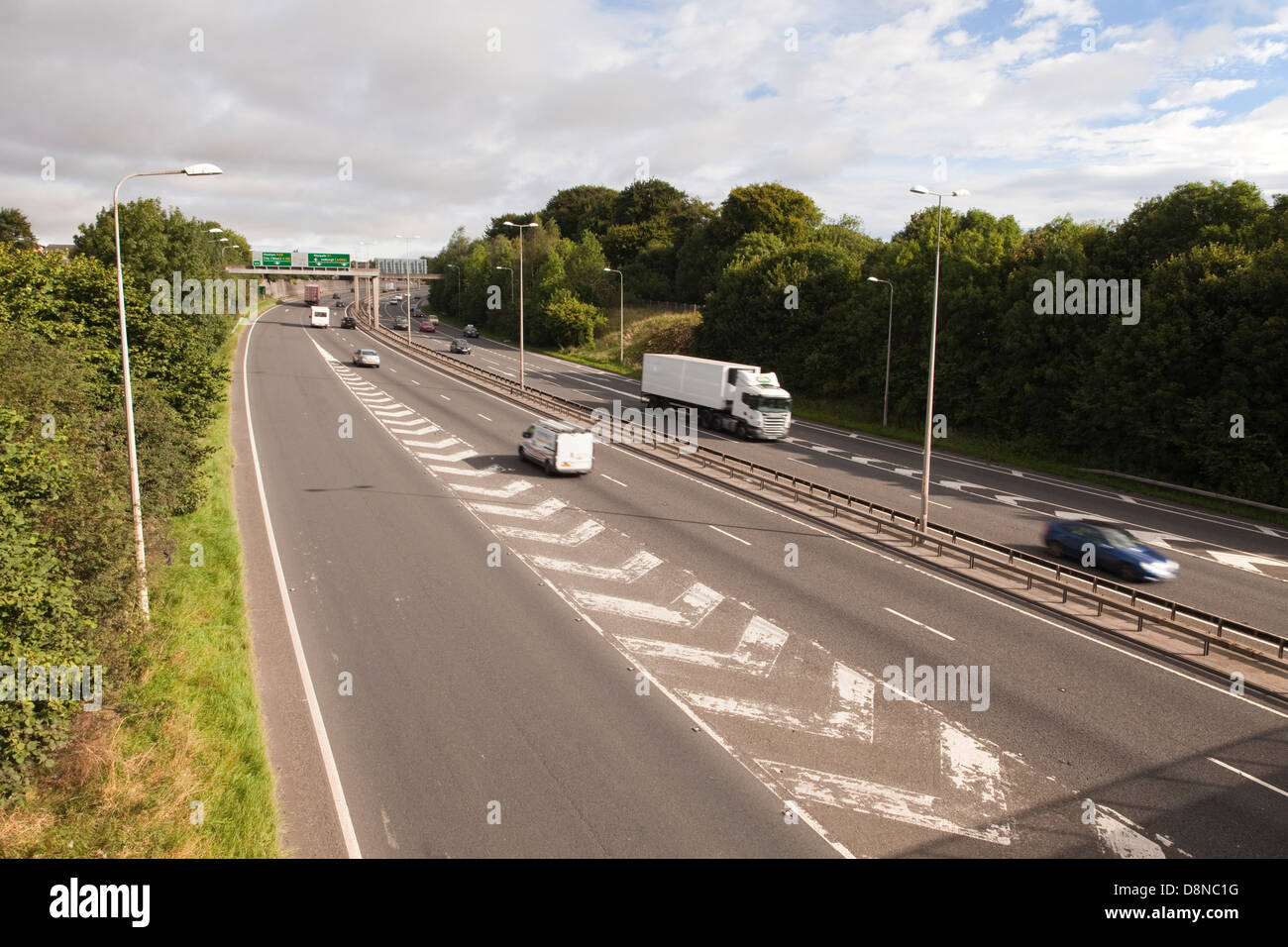 Motorway near Newcastle Stock Photo - Alamy