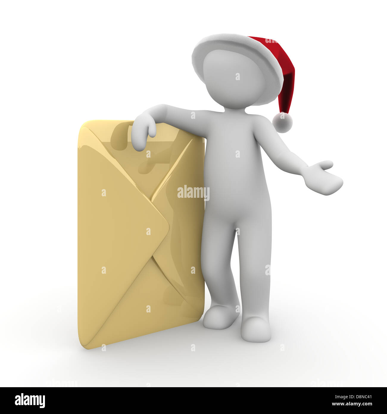 All children write a letter to Santa Claus for the holy night Stock ...