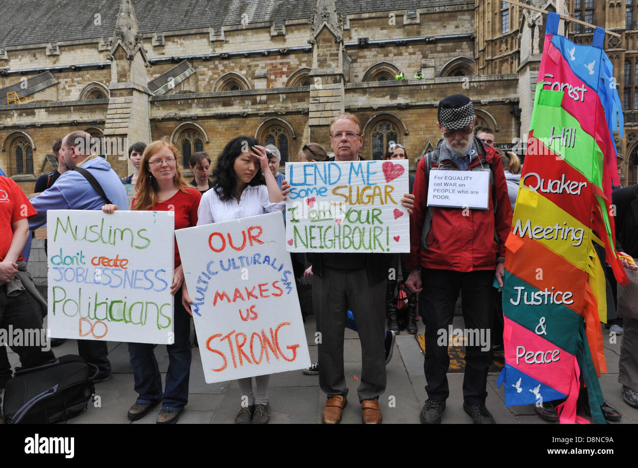 Parliament, London, UK. 1st June 2013. A group of Quakers opposing the ...