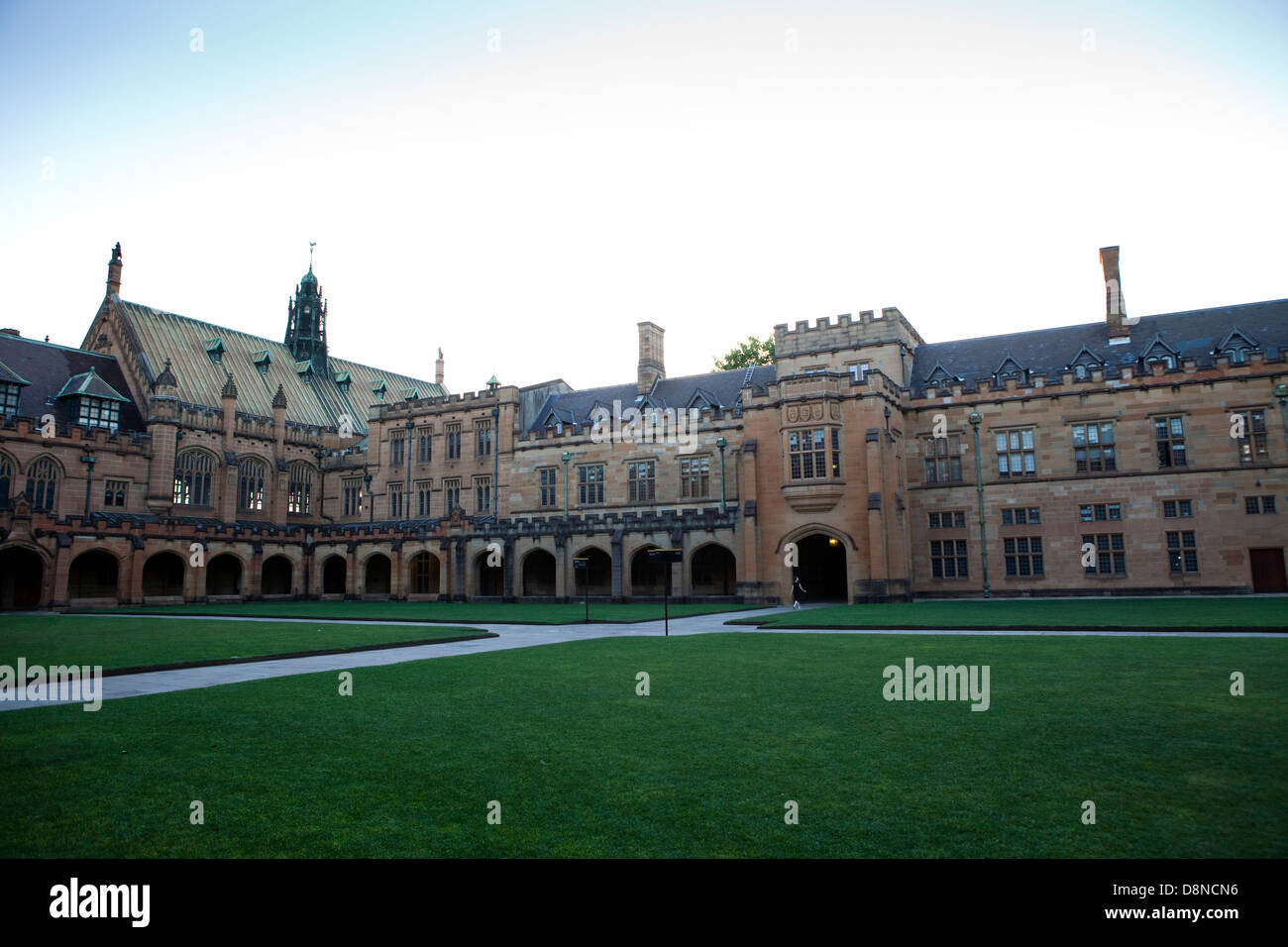 A view of the quadrangle behind the Great Hall at the University of ...