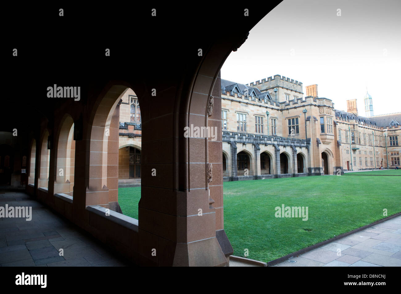 A view of the quadrangle behind the Great Hall at the University of ...