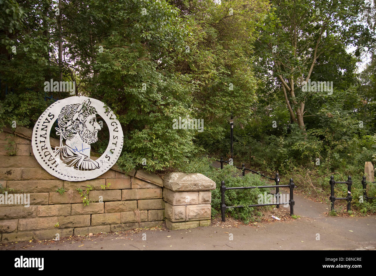Hadrians wall path sign hi-res stock photography and images - Alamy