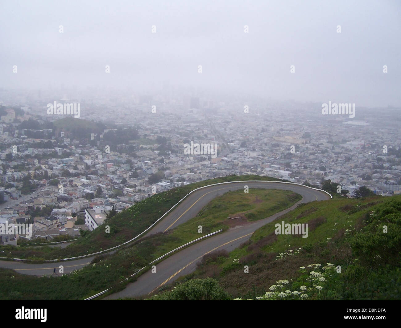 A panoramic photo showing a broad view of San Francisco, including ...
