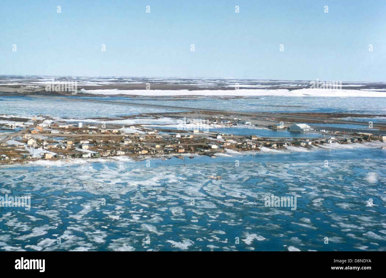 A photo depicting remote villages in Alaska, showcasing the rural ...