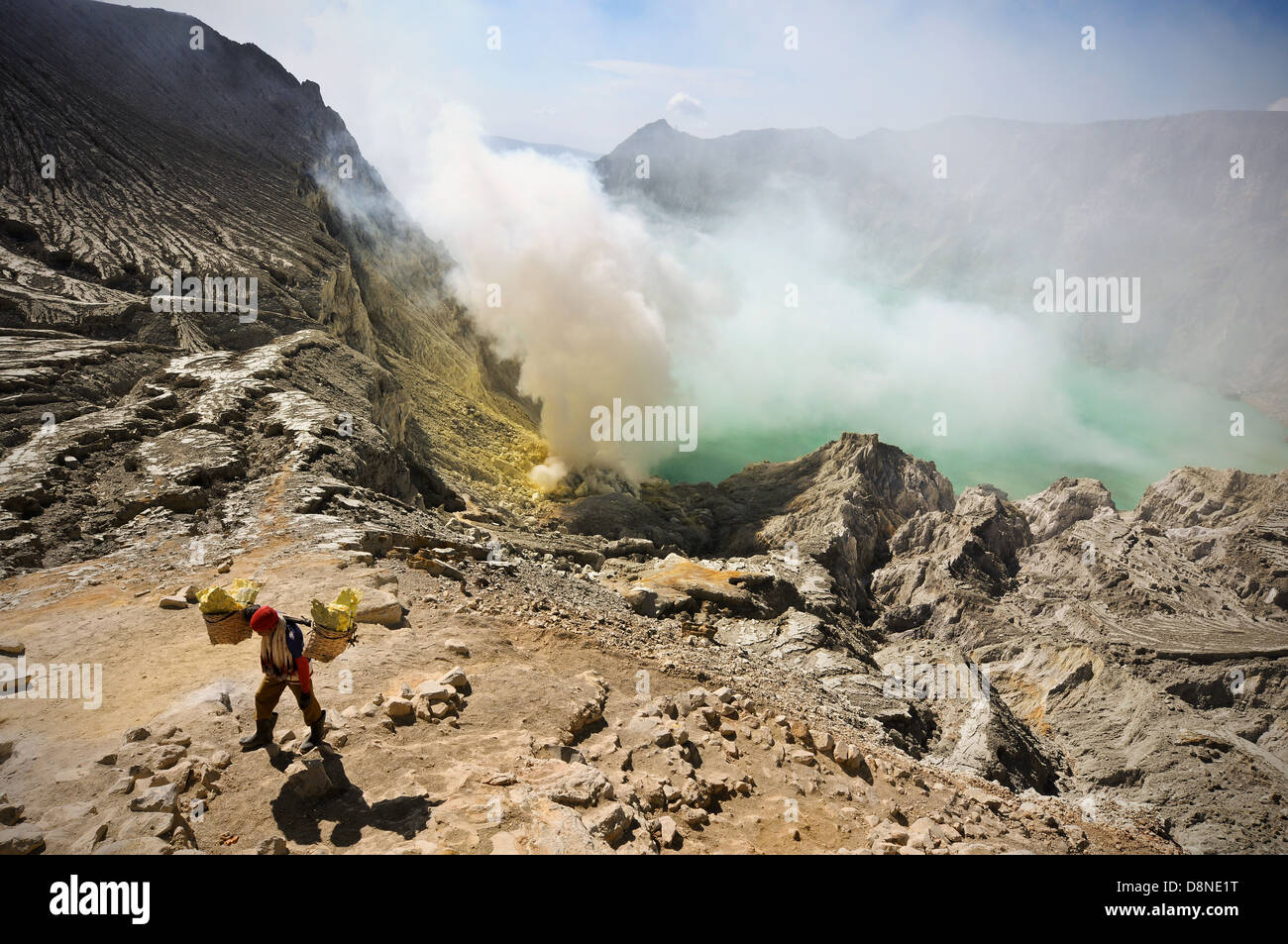 Smoke sulfur on kawah hi-res stock photography and images - Alamy